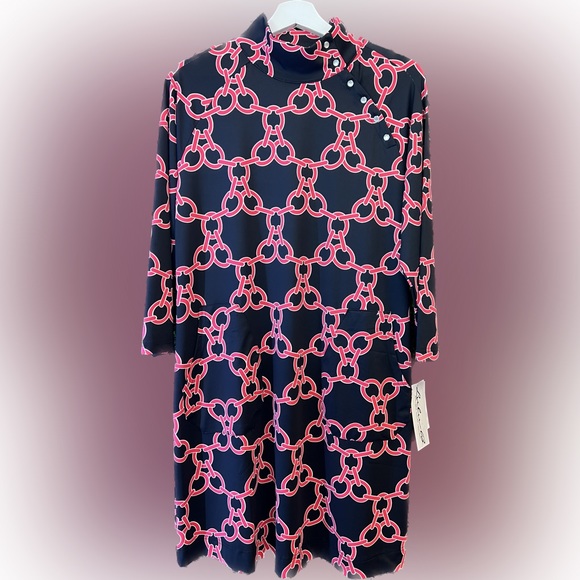 Lulu-B | Dresses | Lulub Front Snap Dress Red Black | Poshmark